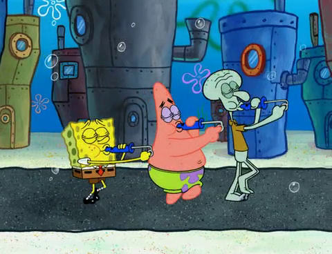 SpongeBuddy Mania - SpongeBob Episode - Slide Whistle Stooges