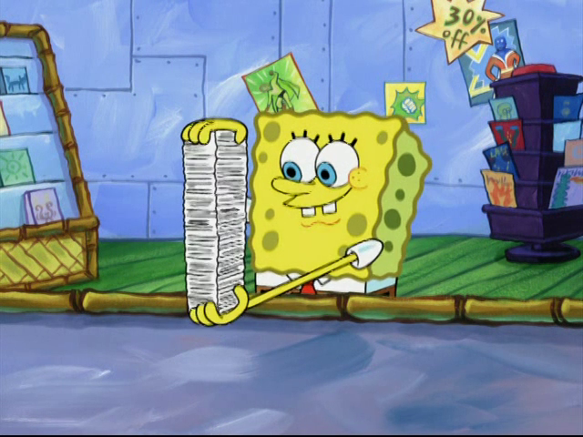 SpongeBuddy Mania - SpongeBob Episode - The Card