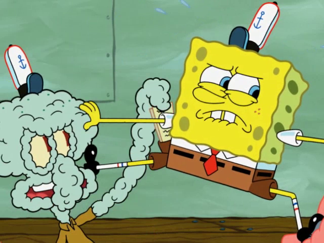 SpongeBuddy Mania - SpongeBob Episode - Restraining SpongeBob