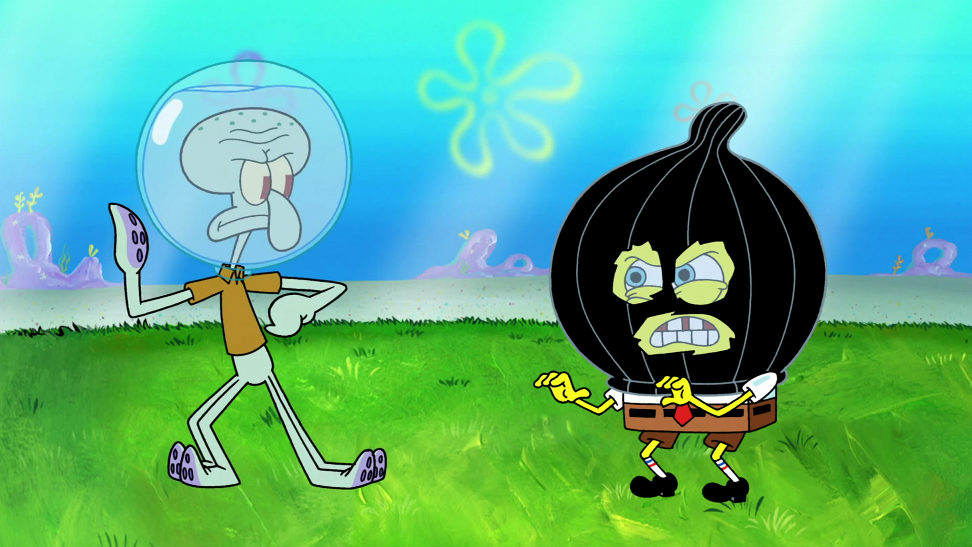 SpongeBuddy Mania - SpongeBob Episode - Squid Defense