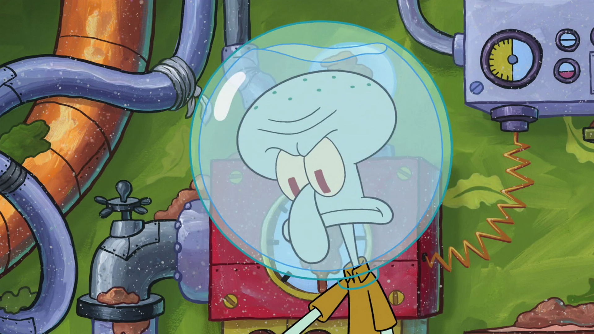 SpongeBuddy Mania - SpongeBob Episode - Squid Defense