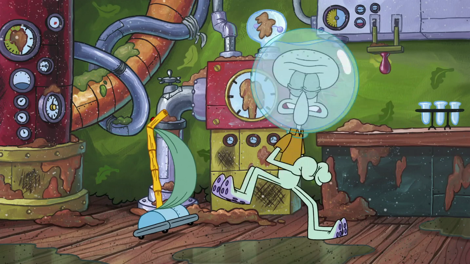 SpongeBuddy Mania - SpongeBob Episode - Squid Defense