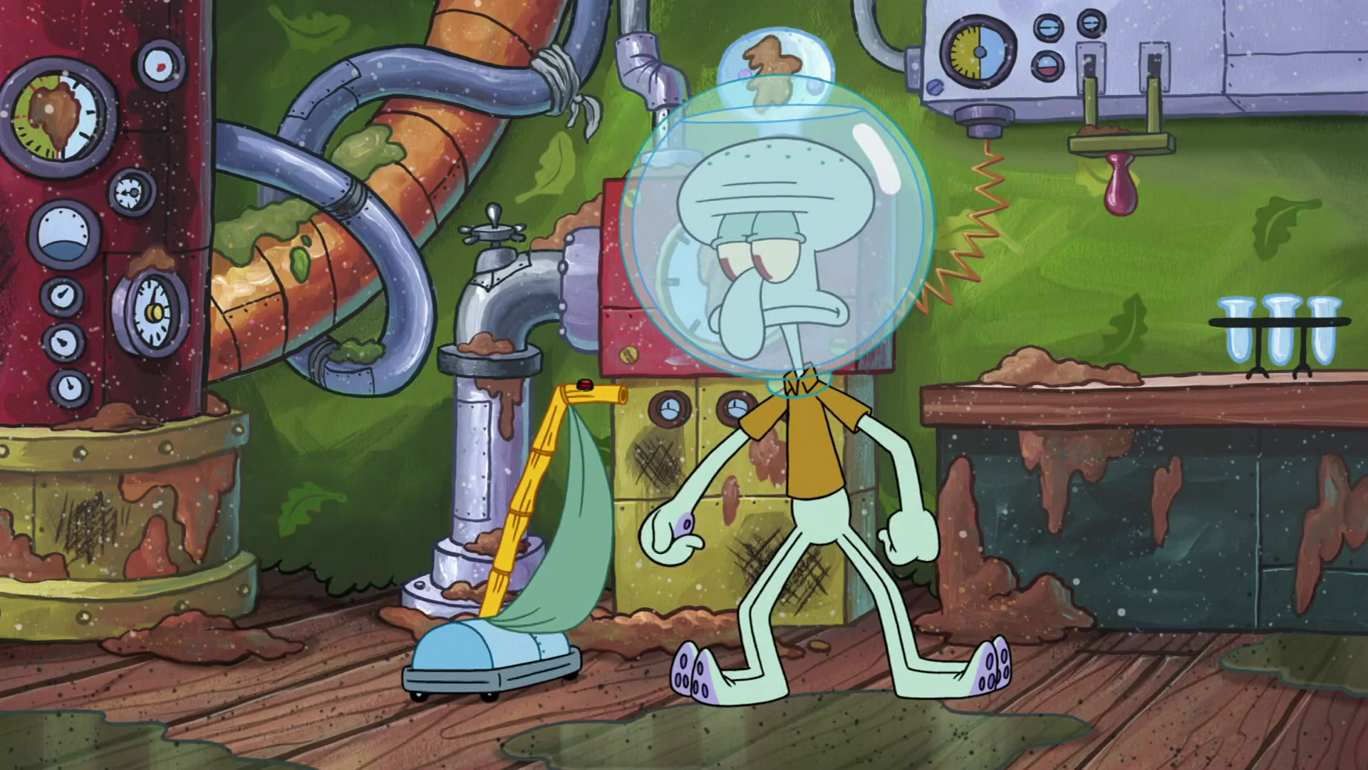 SpongeBuddy Mania - SpongeBob Episode - Squid Defense