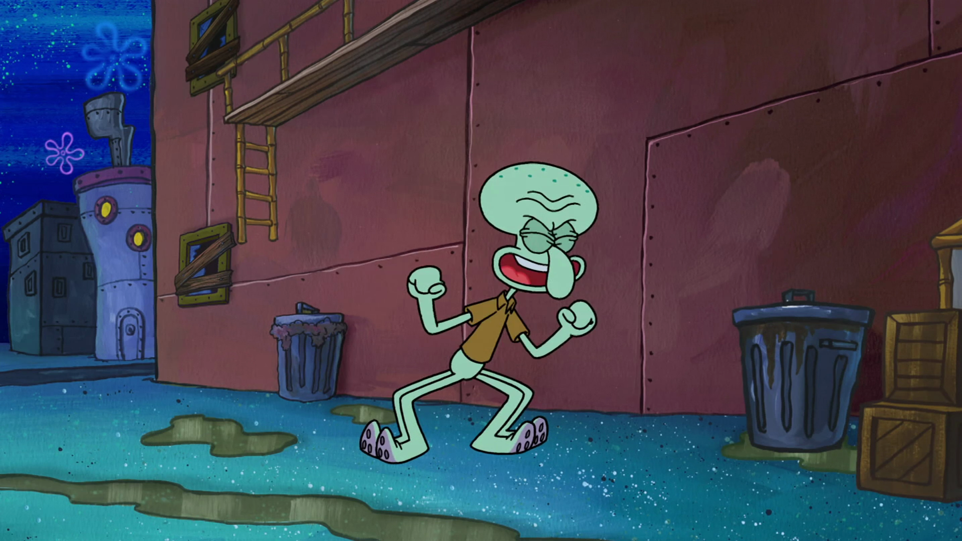 SpongeBuddy Mania - SpongeBob Episode - Squid Defense