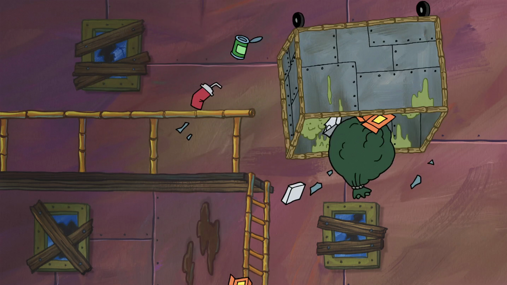 SpongeBuddy Mania - SpongeBob Episode - Squid Defense