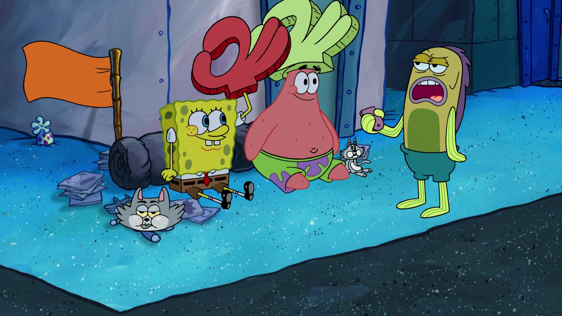 SpongeBuddy Mania - SpongeBob Episode - Kenny the Cat