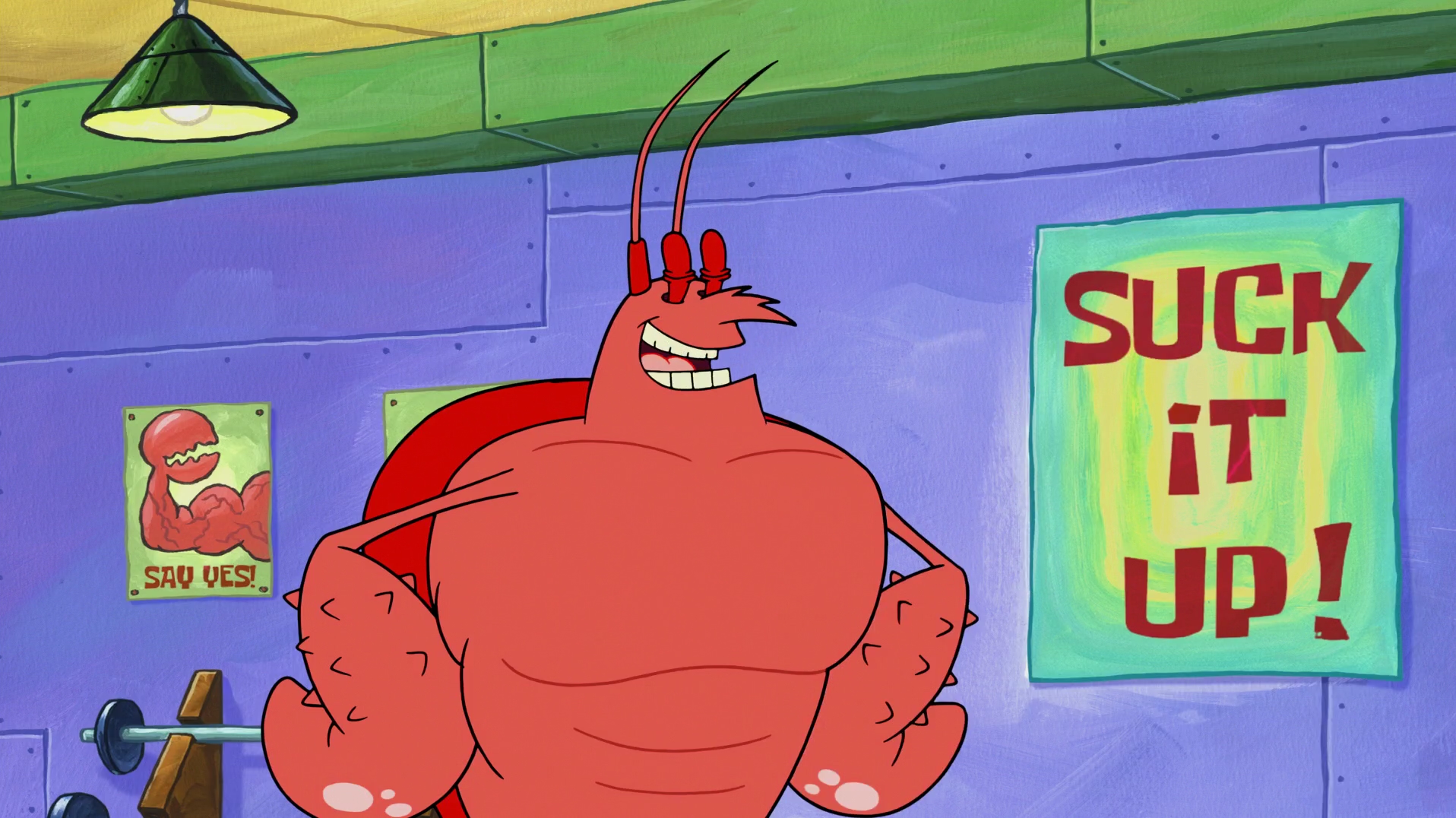 SpongeBuddy Mania - SpongeBob Episode - Larry's Gym