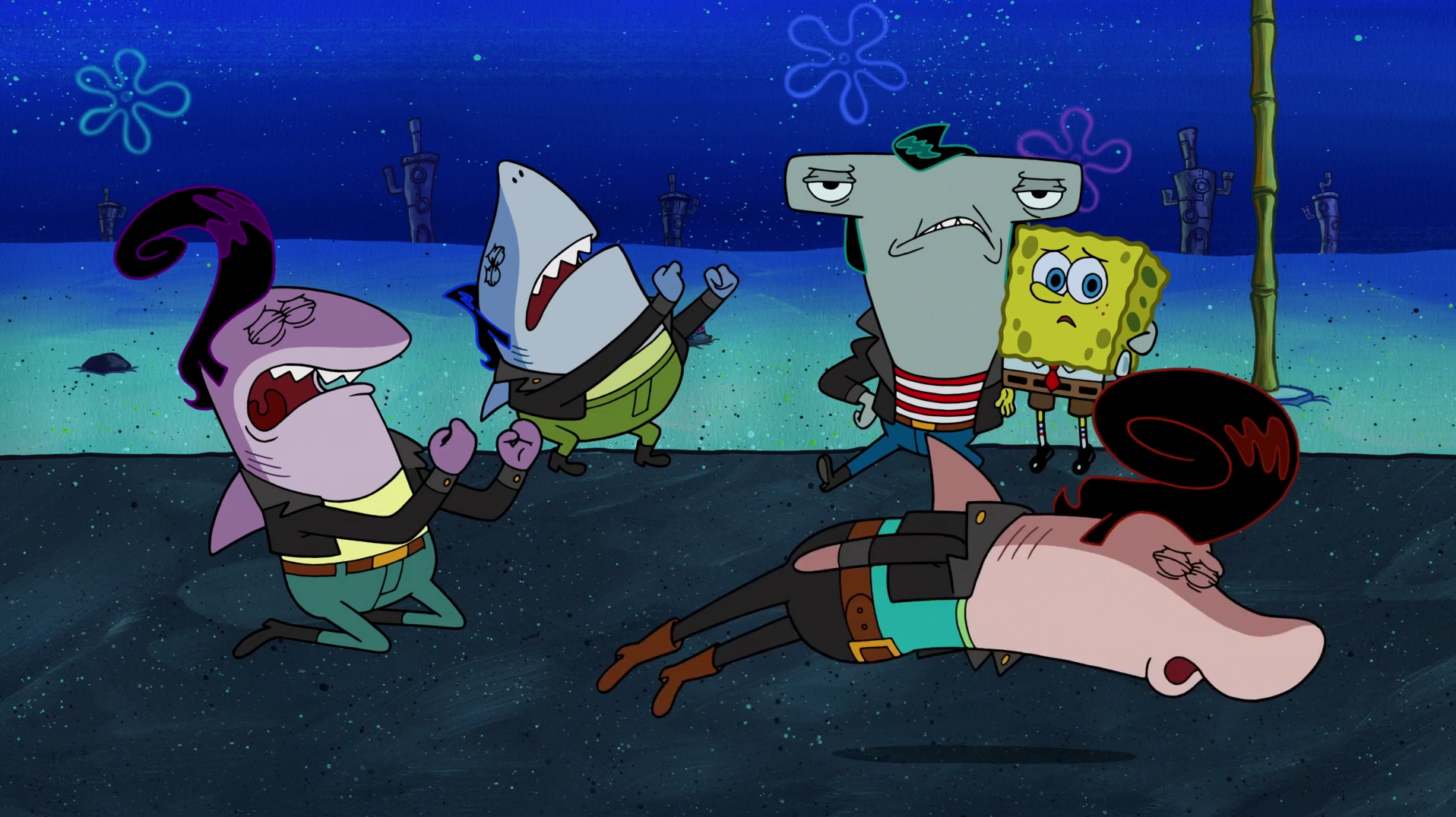 SpongeBuddy Mania - SpongeBob Episode - Sharks vs Pods