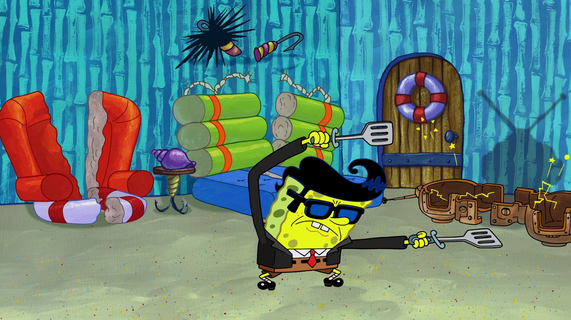 SpongeBuddy Mania - SpongeBob Episode - Sharks vs Pods