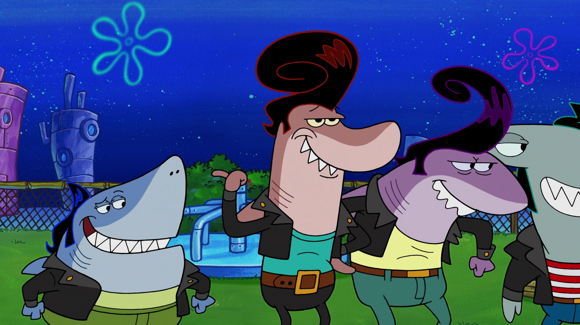 SpongeBuddy Mania - SpongeBob Episode - Sharks vs Pods