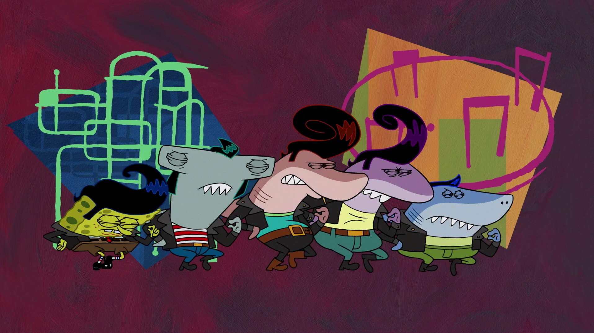 SpongeBuddy Mania - SpongeBob Episode - Sharks vs Pods