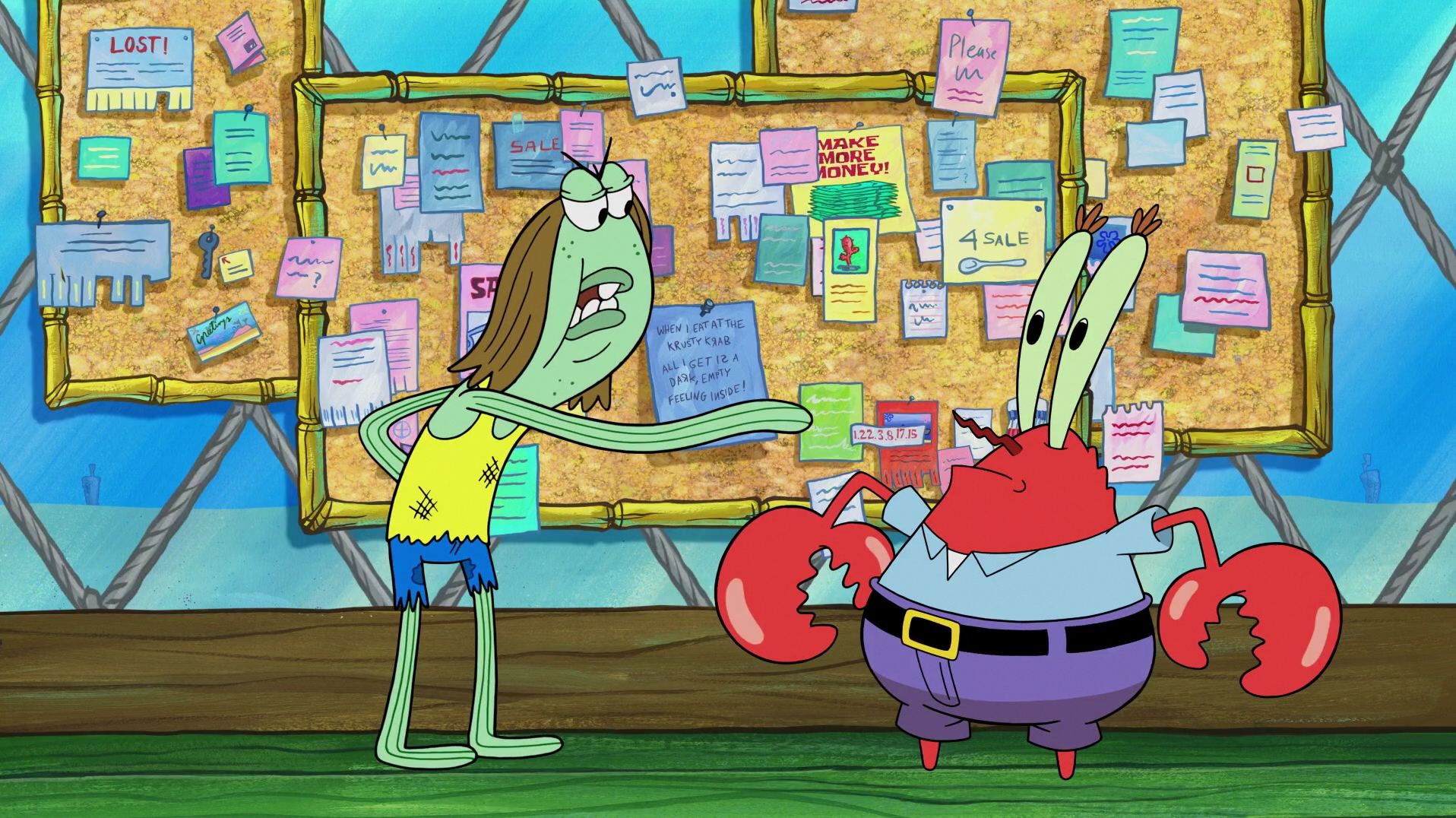 SpongeBuddy Mania - SpongeBob Episode - Bulletin Board