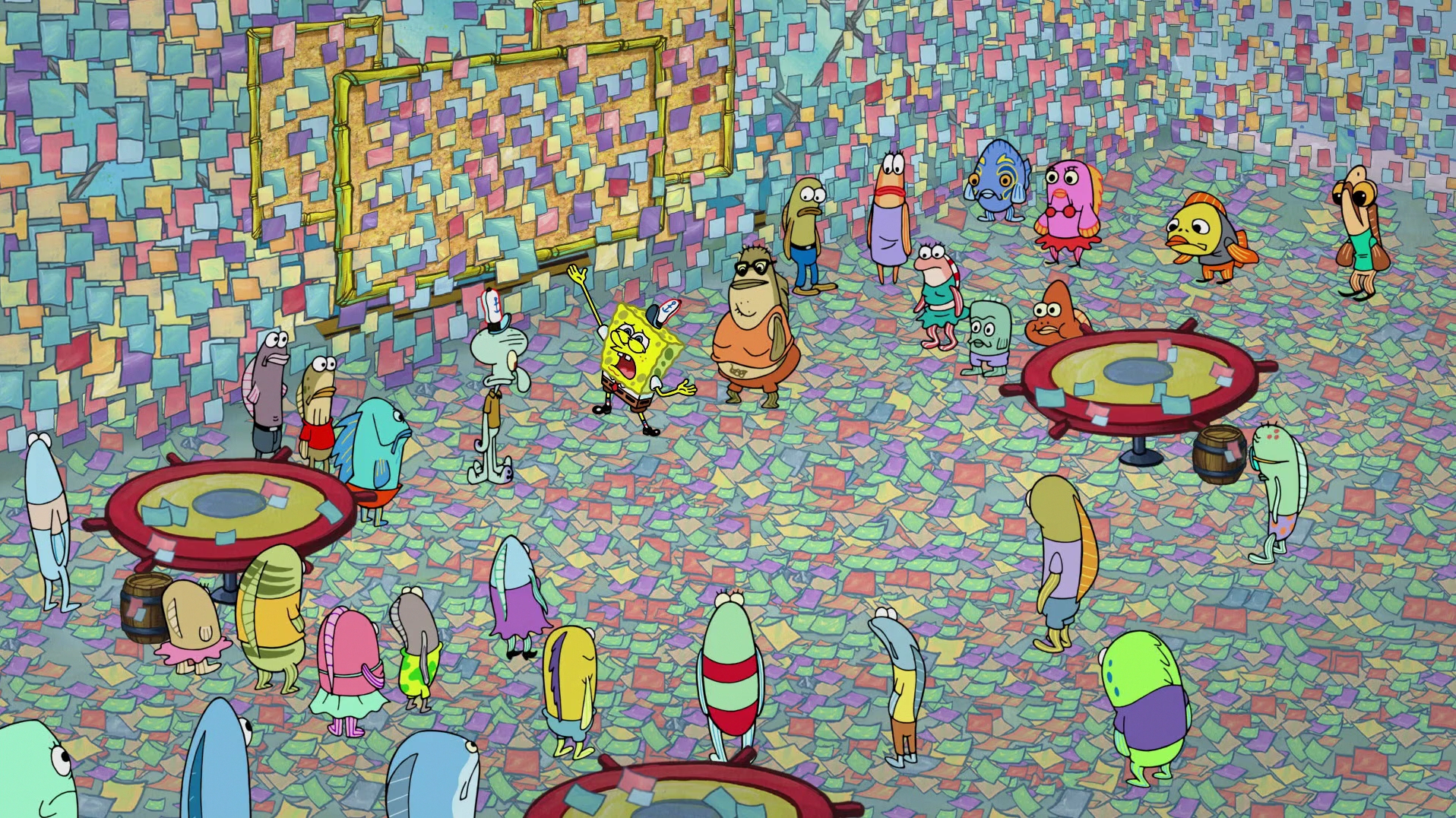 SpongeBuddy Mania - SpongeBob Episode - Bulletin Board