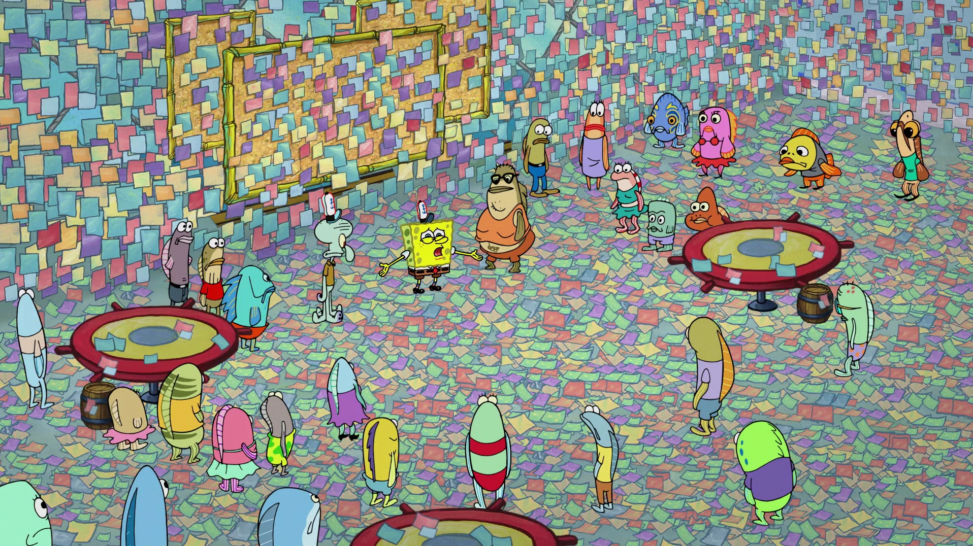 SpongeBuddy Mania - SpongeBob Episode - Bulletin Board