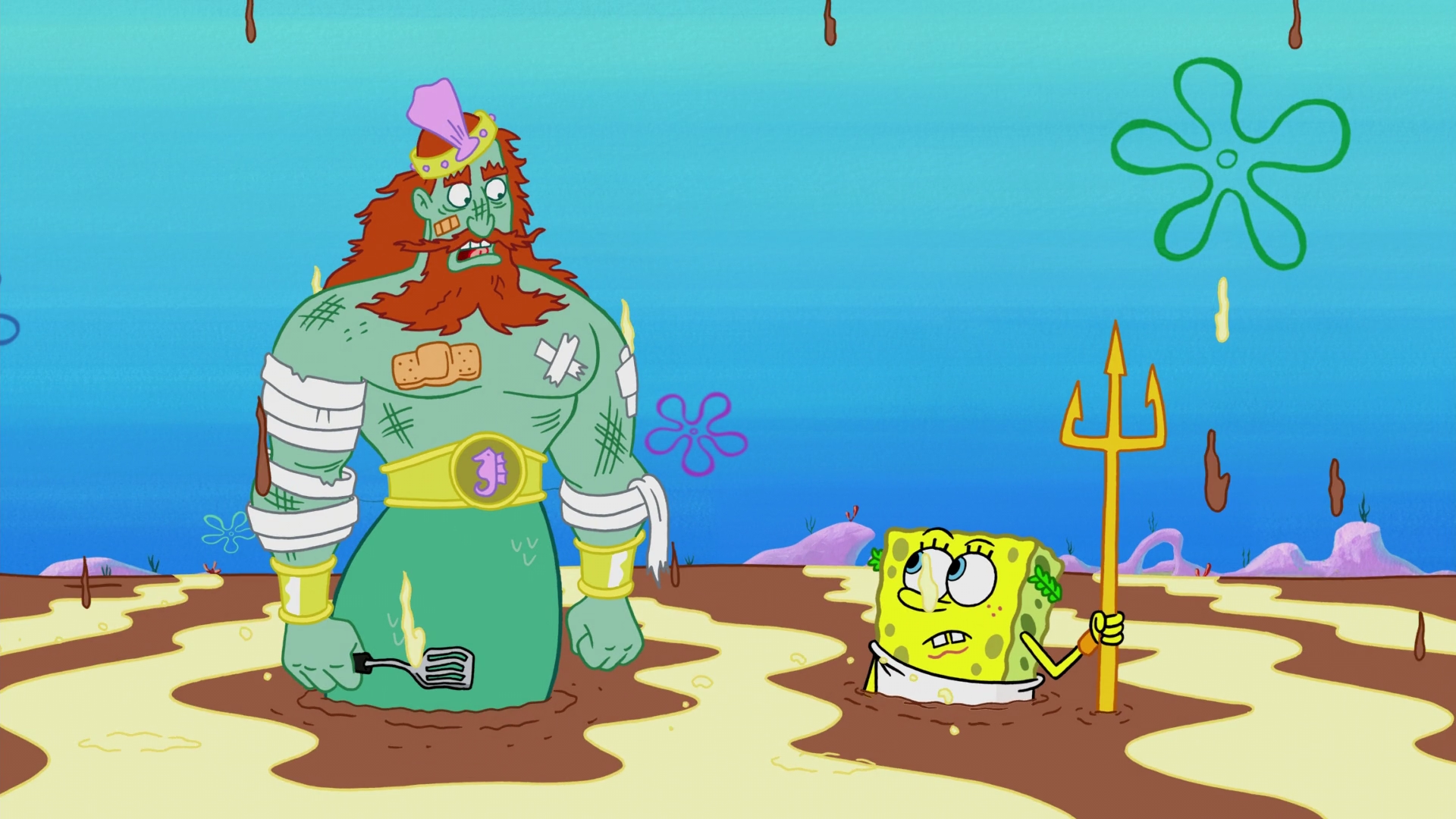 SpongeBuddy Mania - SpongeBob Episode - Trident Trouble