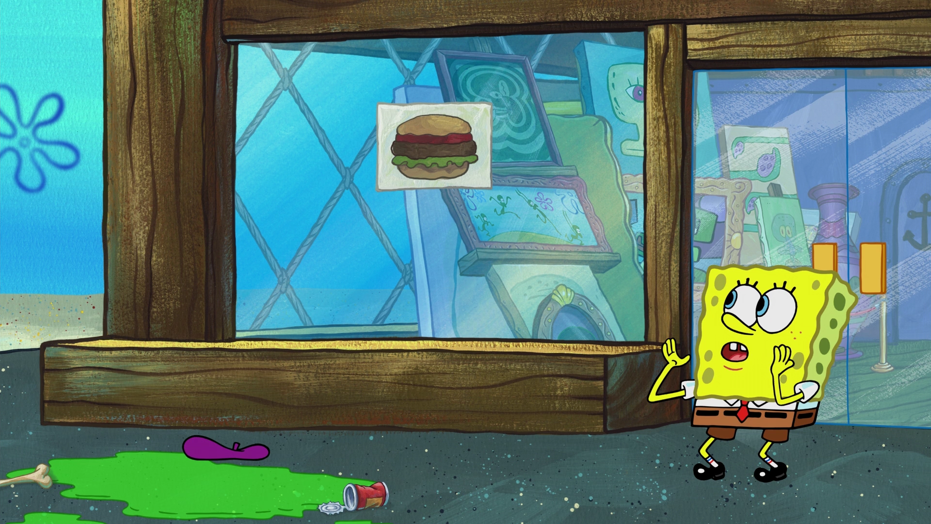 SpongeBuddy Mania - SpongeBob Episode - Out of the Picture