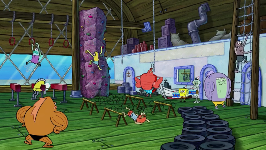 SpongeBuddy Mania - SpongeBob Episode - Larry the Floor Manager