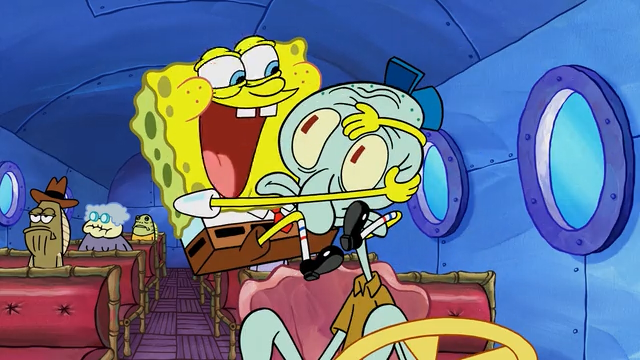 SpongeBuddy Mania - SpongeBob Episode - Squid's on a Bus