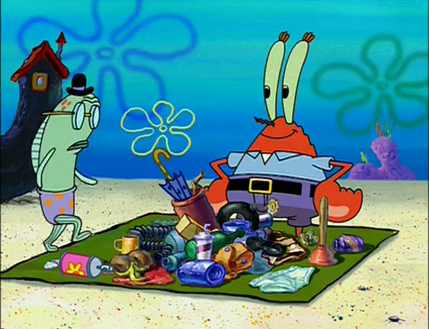 SpongeBuddy Mania - SpongeBob Episode - One Krabs Trash